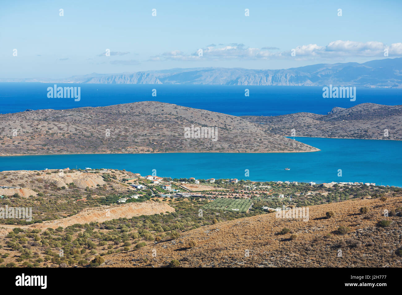 Aerial view of the landscape of Crete, Greece Stock Photo - Alamy