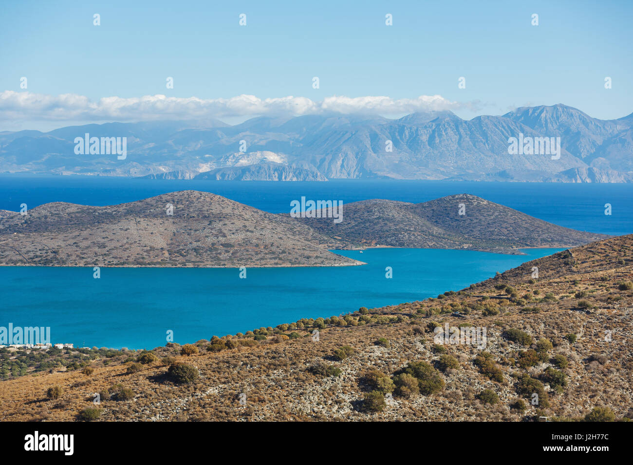 Aerial view of the landscape of Crete, Greece Stock Photo - Alamy