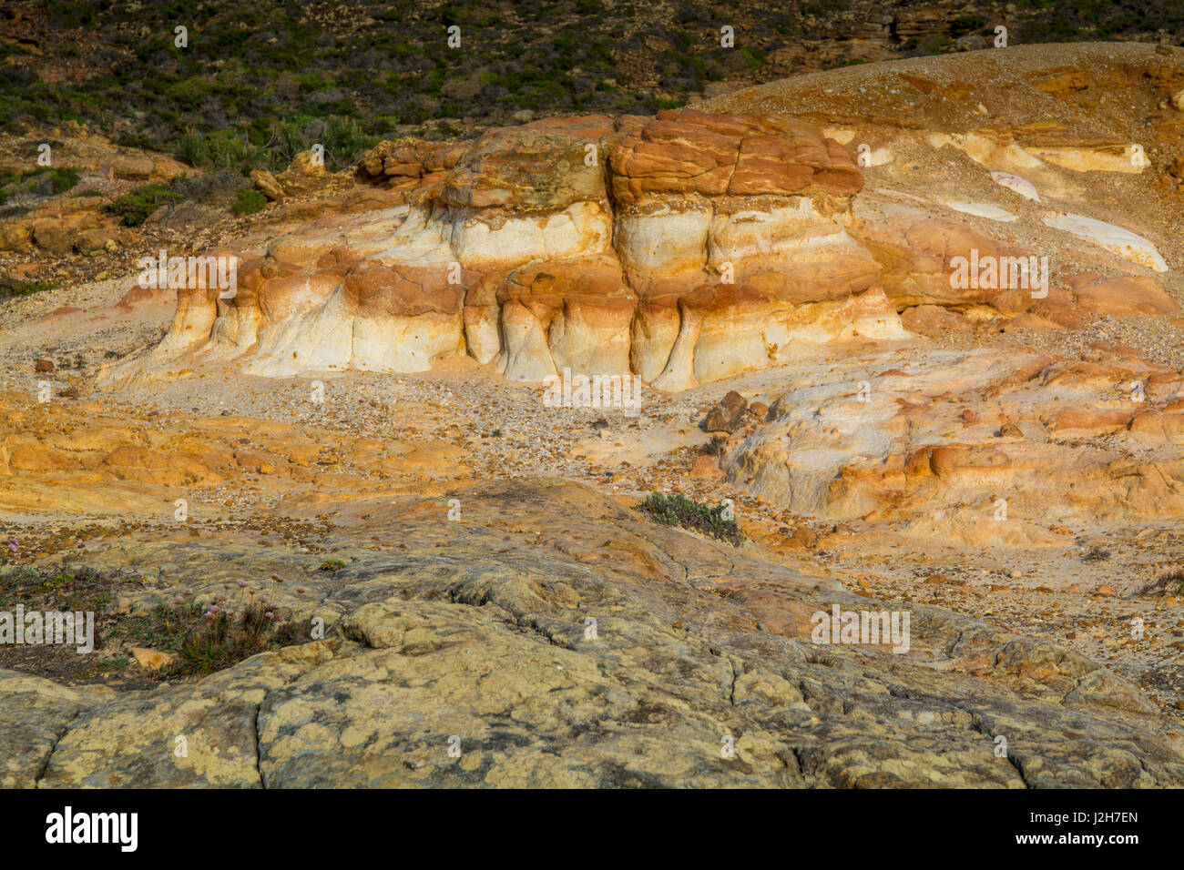 small rock formation in brown tones Stock Photo - Alamy