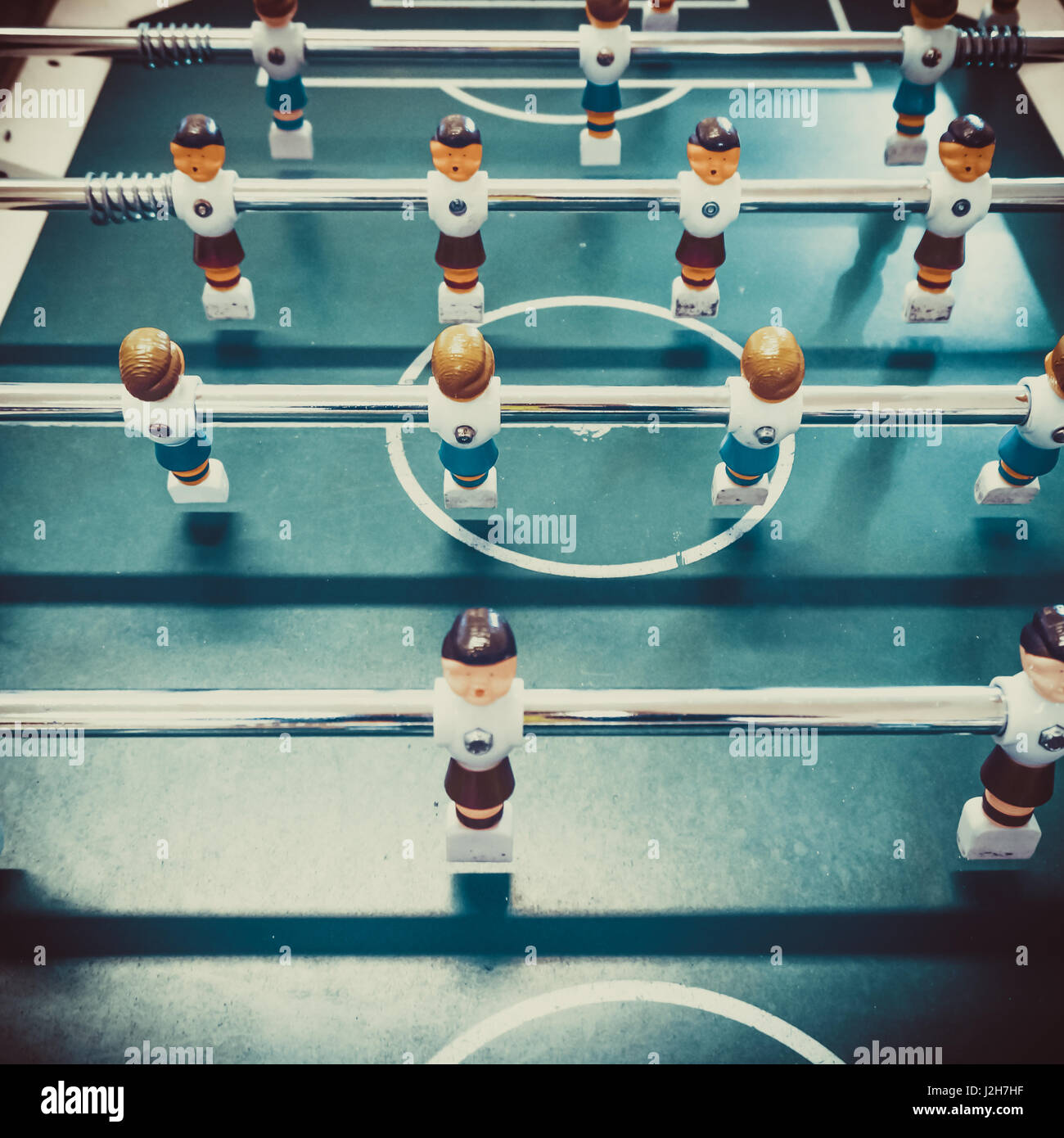 Table football game. Soccer table game Stock Photo - Alamy