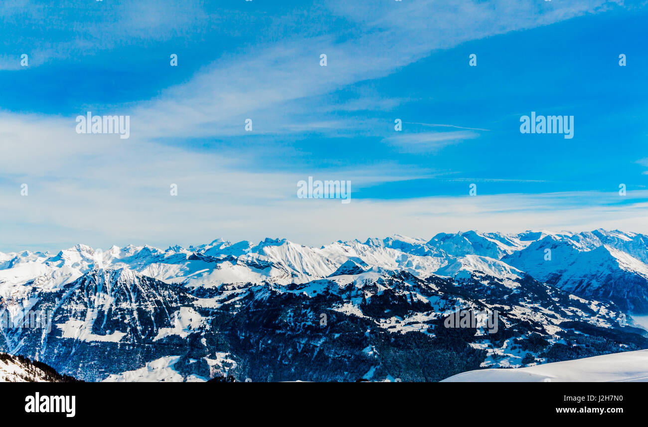 Alps mountain landscape. Winter landscape Stock Photo - Alamy