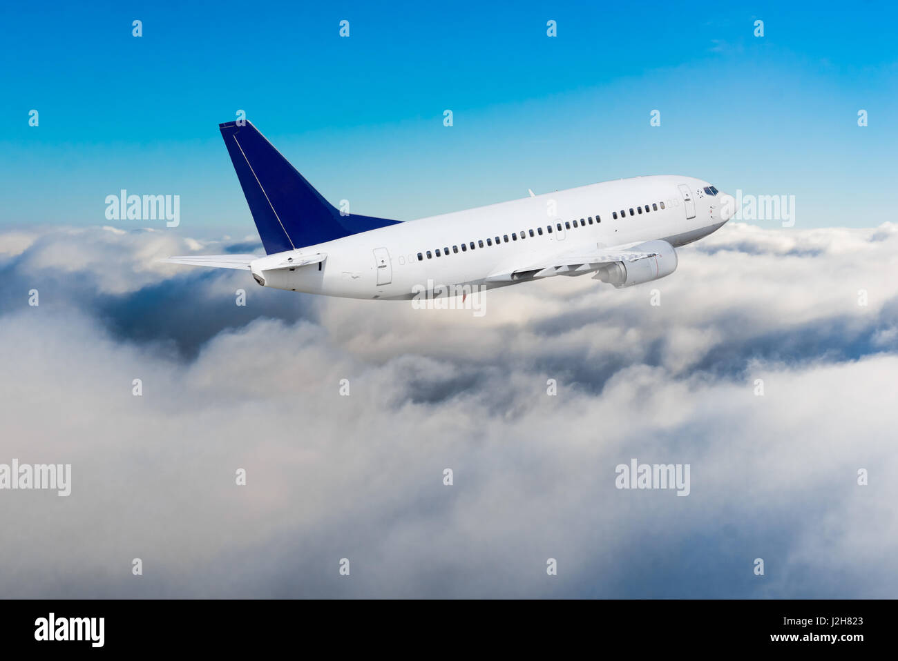 Airplane in Flight Stock Photo - Alamy