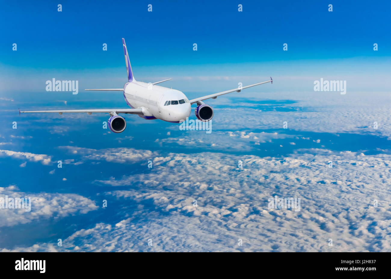 Airplane in Flight Stock Photo - Alamy