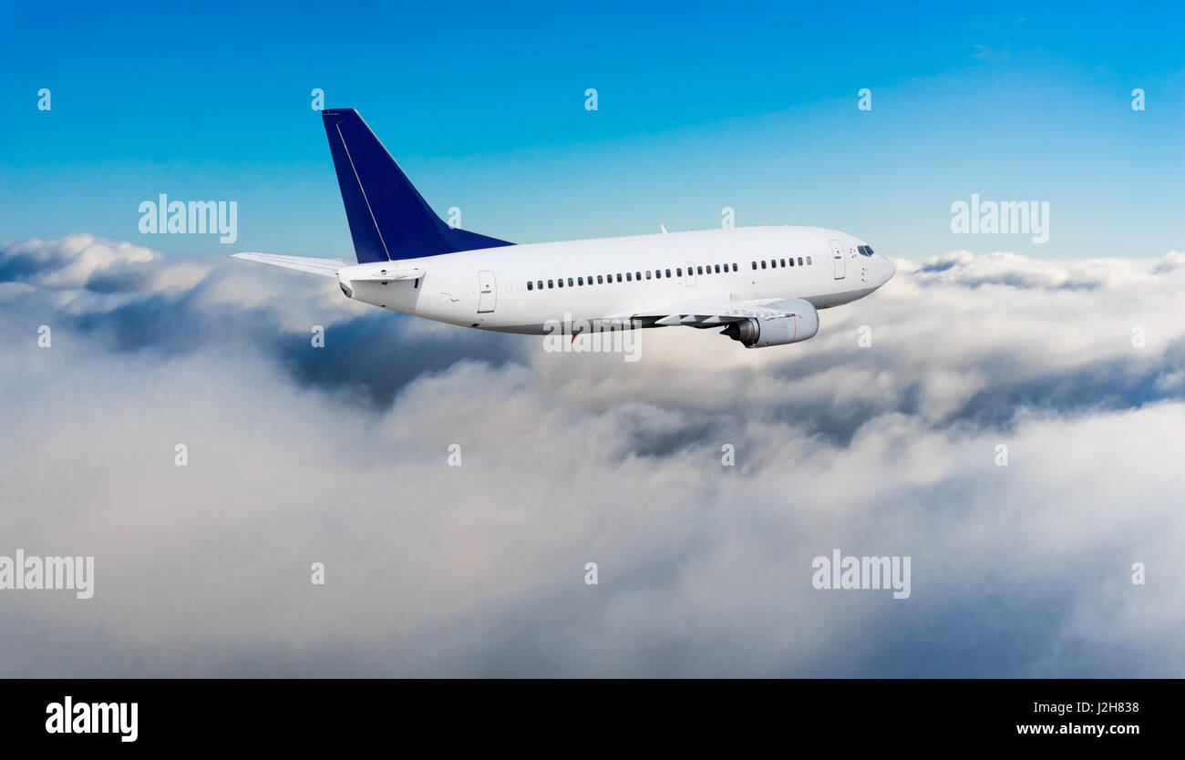 Airplane in Flight Stock Photo - Alamy