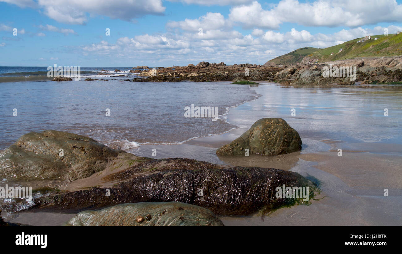 Spring landscapes looking across South East Cornwall, UK Stock Photo ...