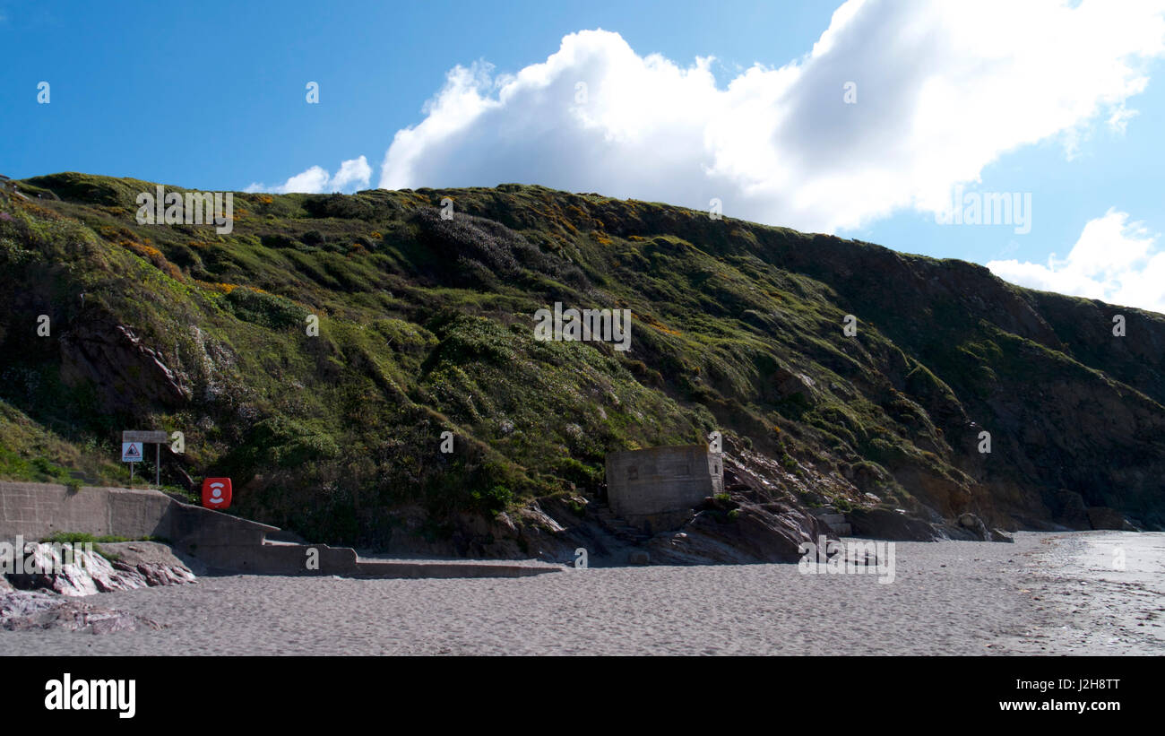 Spring landscapes looking across South East Cornwall, UK Stock Photo ...