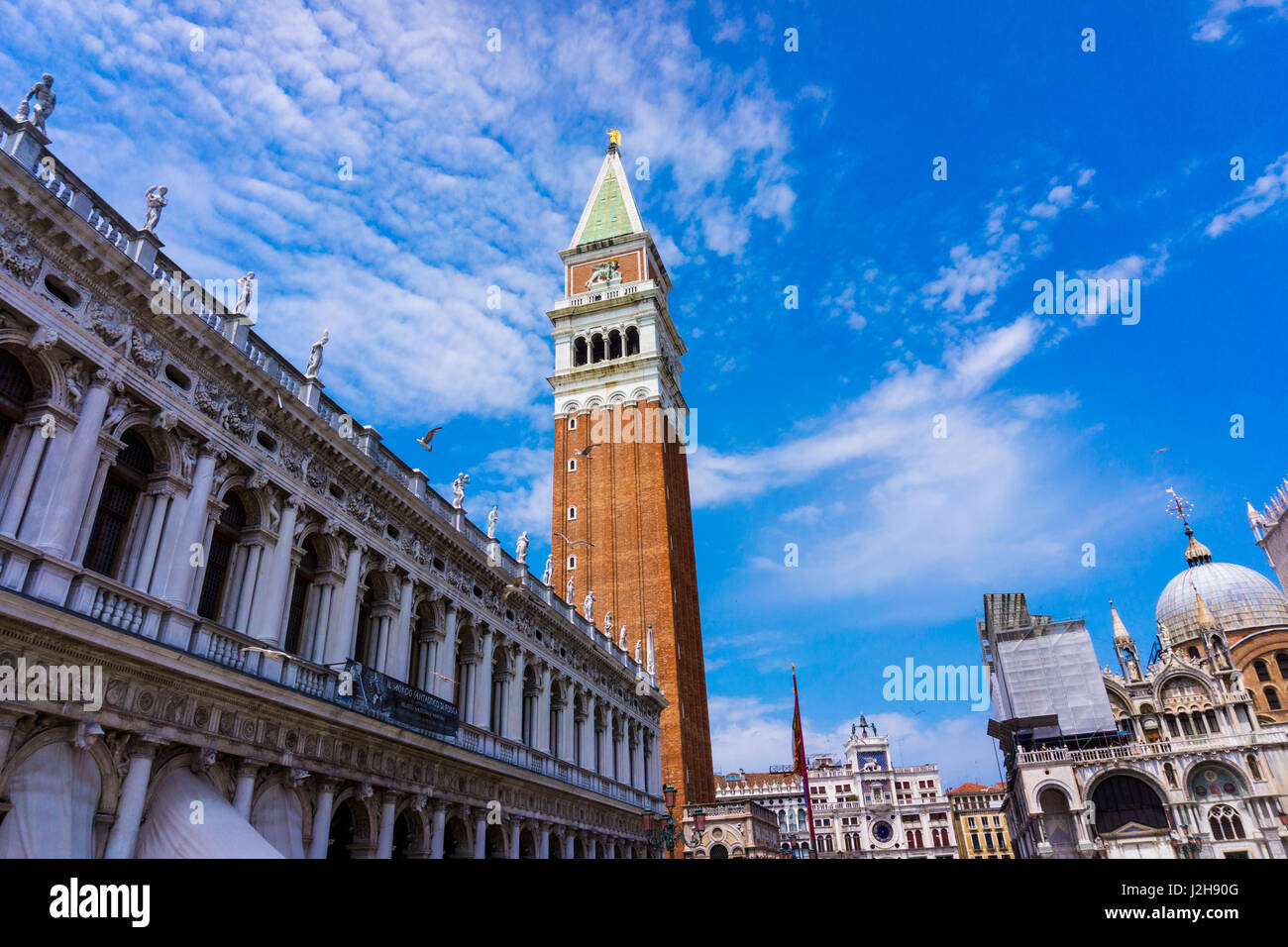 Piazza San Marko in Venice, Italy. San Marko cathedral Stock Photo - Alamy