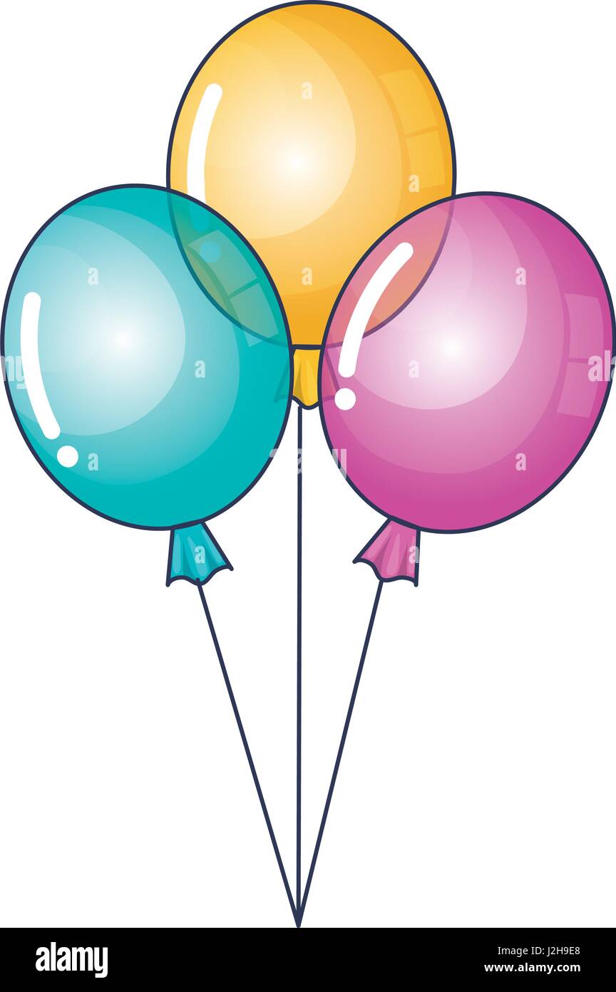 balloon air party icon Stock Vector Image & Art - Alamy