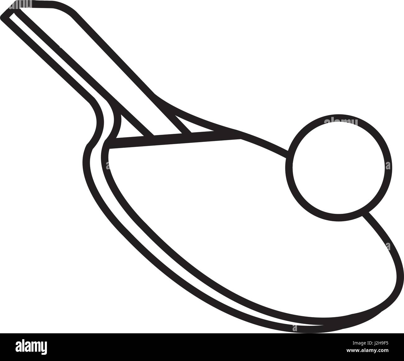 ping pong rackets and ball Stock Vector Image & Art - Alamy