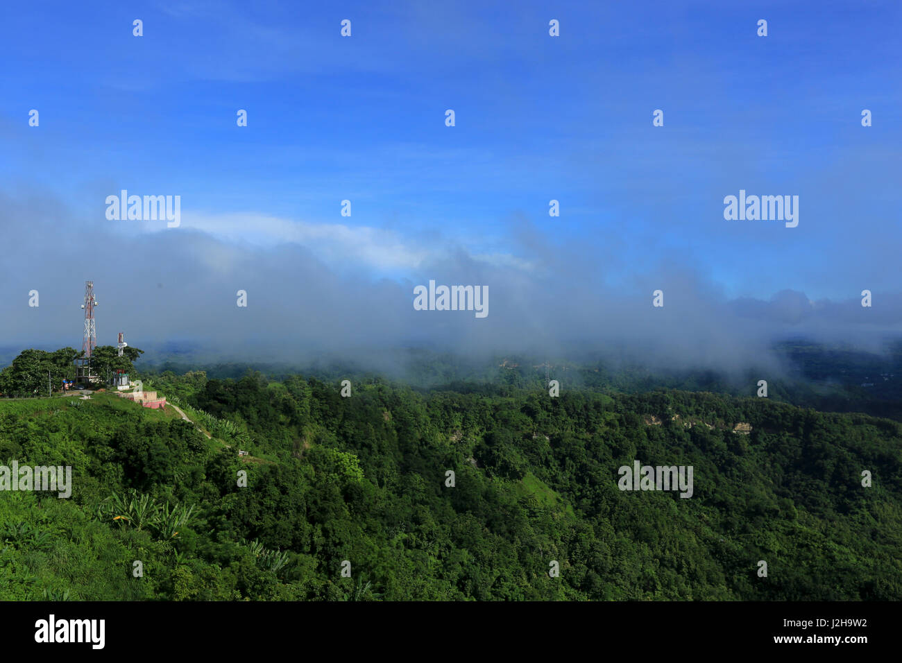 A scenic beauty of Bandarban hill district from Nilachal Hill ...