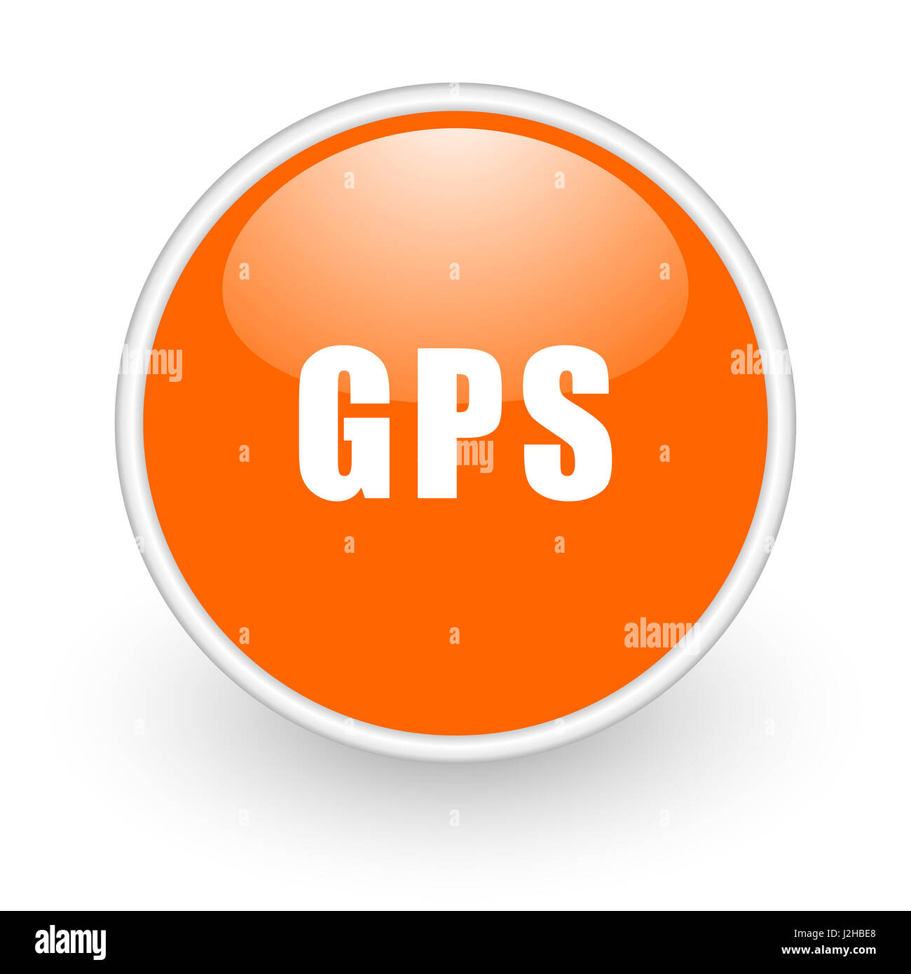 Satellite navigation symbol on white hi-res stock photography and ...