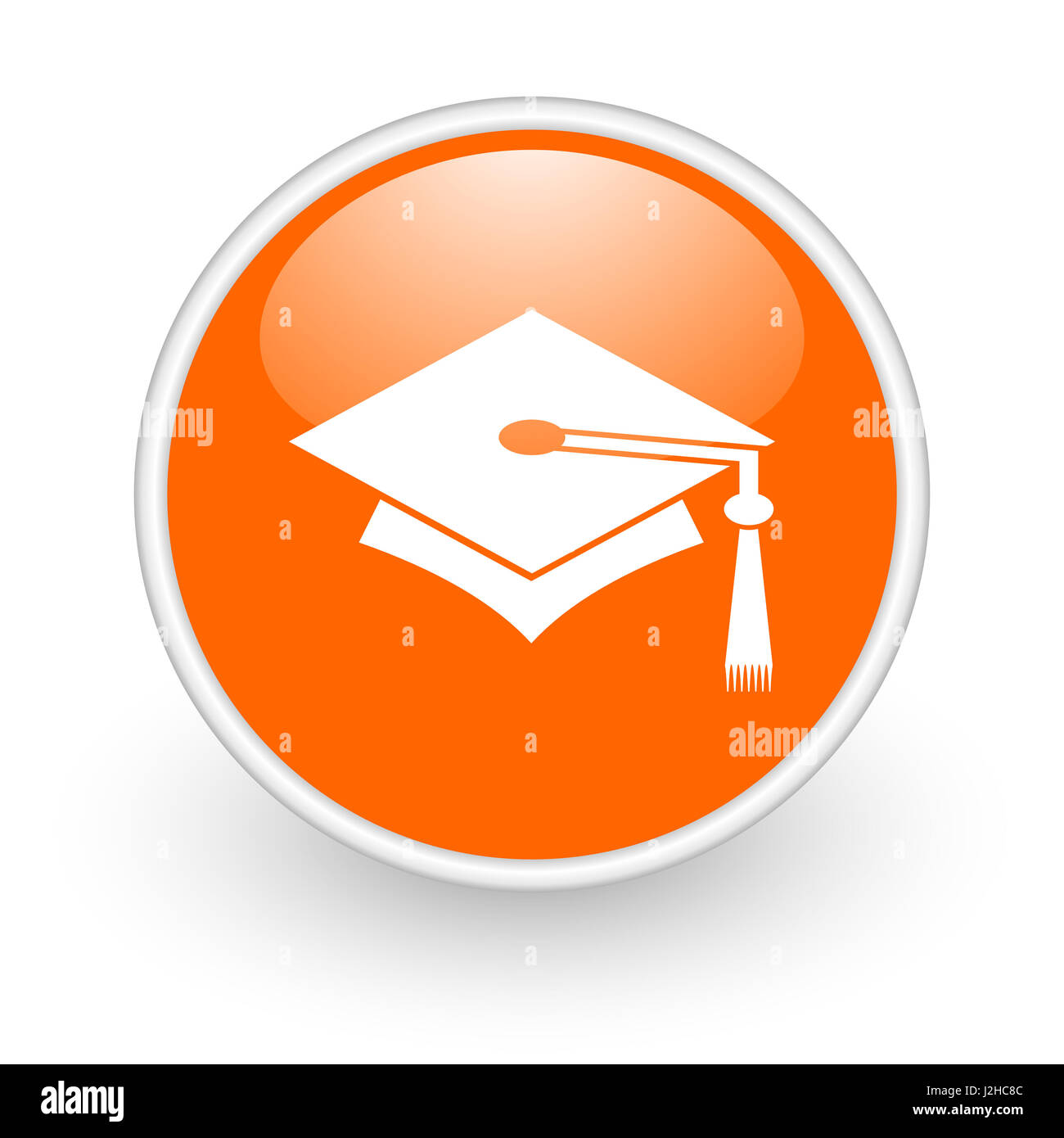 Orange Graduation Cap Clip Art