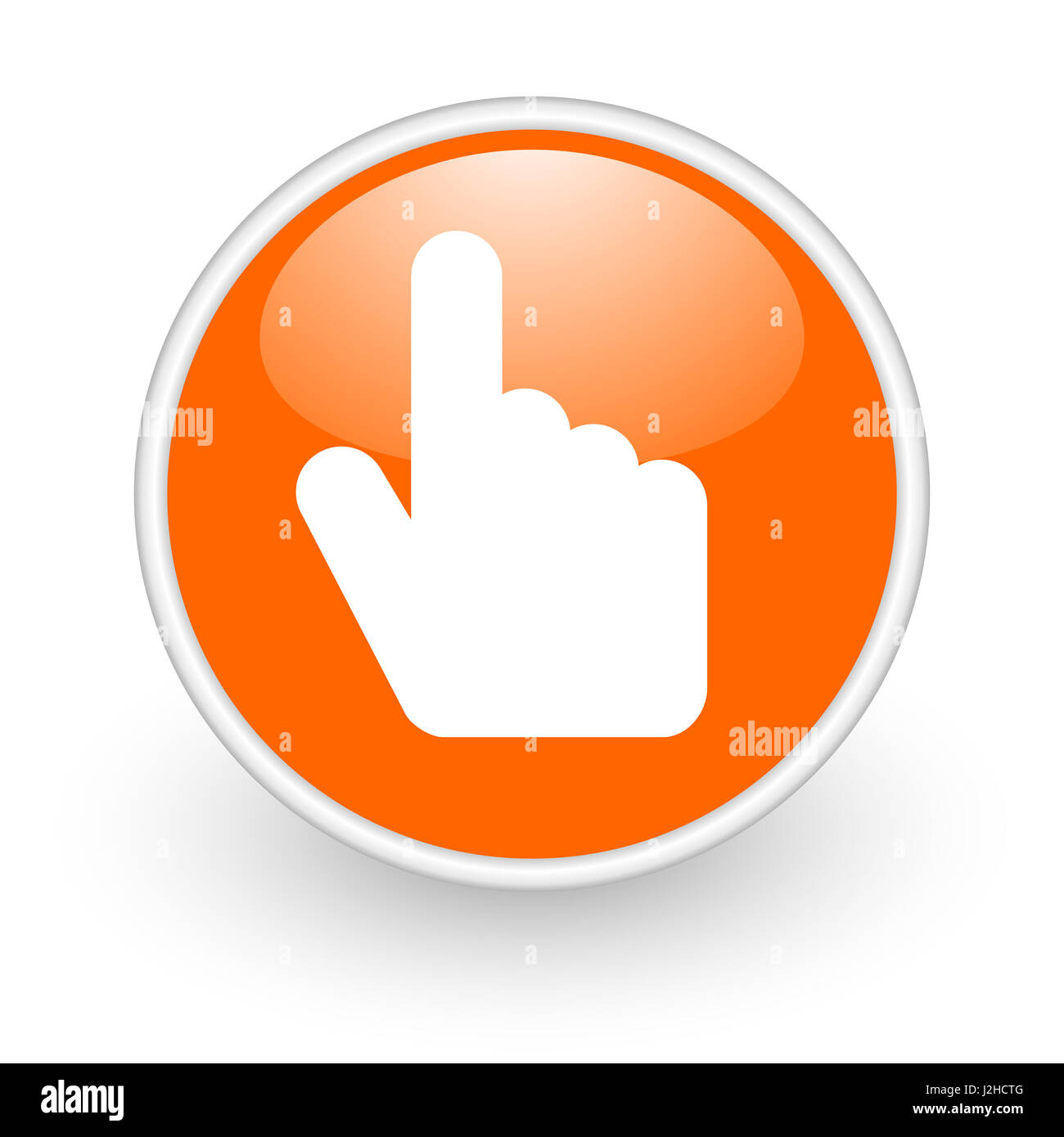 3d hand shape mouse cursor Cut Out Stock Images & Pictures - Alamy