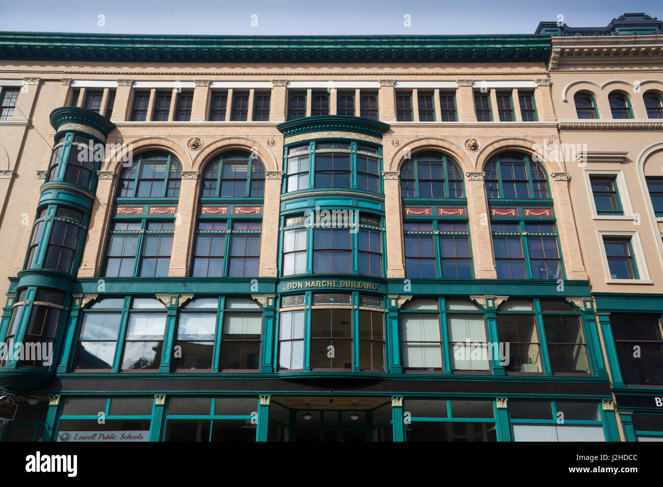 USA, Massachusetts, Lowell, Lowell National Historic Park, Bon Marche ...