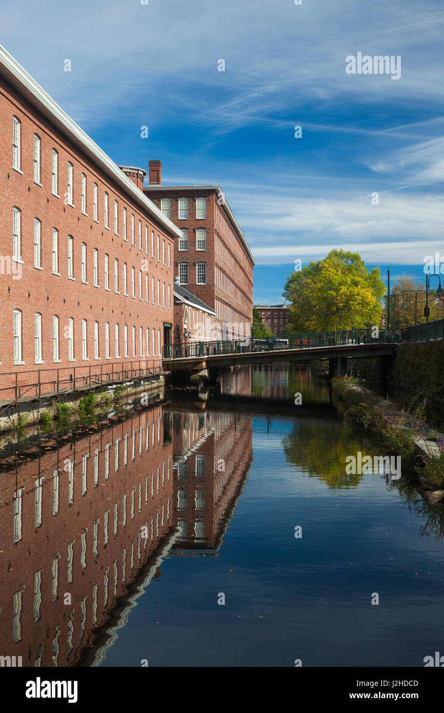 USA, Massachusetts, Lowell, Lowell National Historic Park, Boot Mills ...