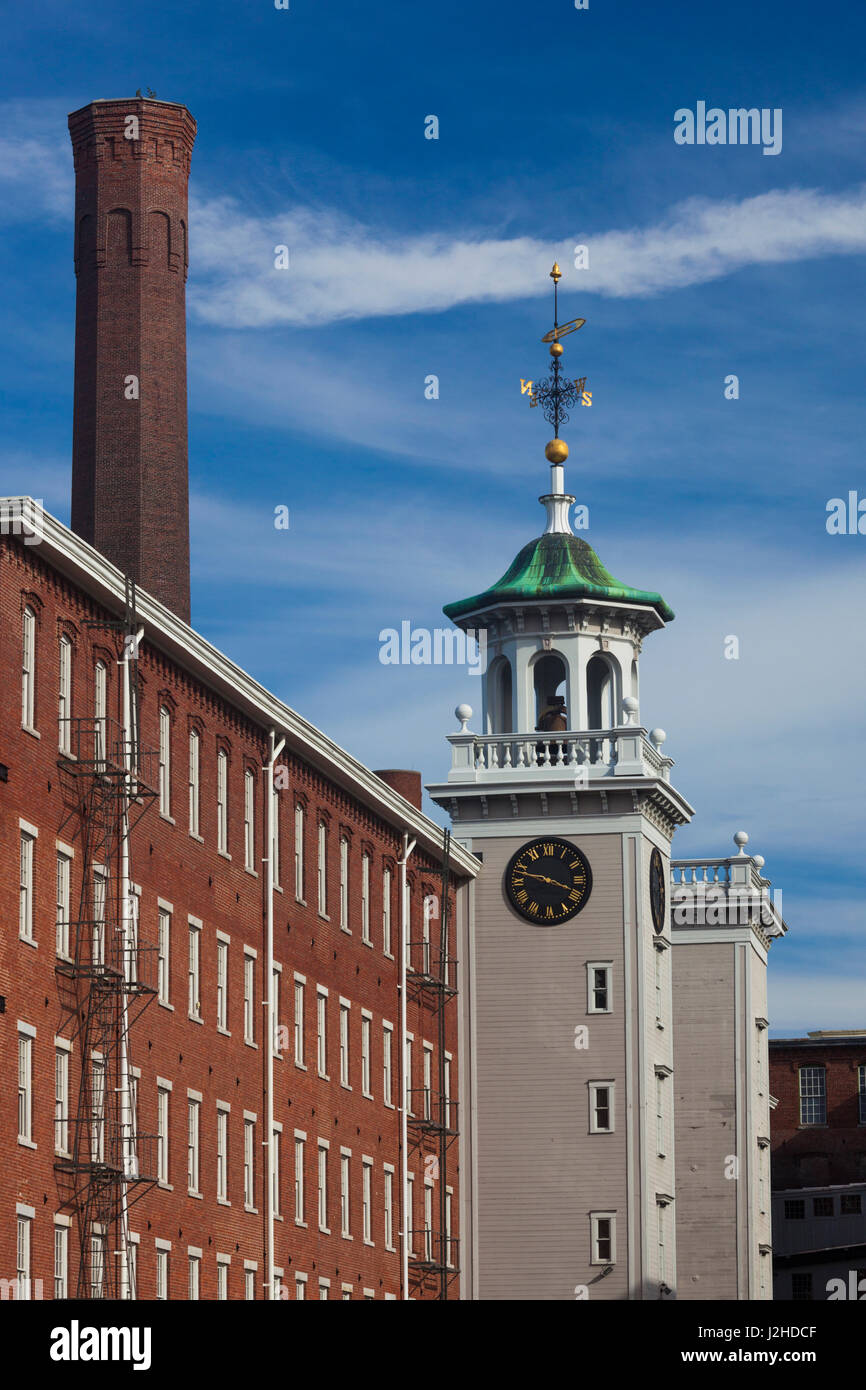 USA, Massachusetts, Lowell, Lowell National Historic Park, Boot Mills ...