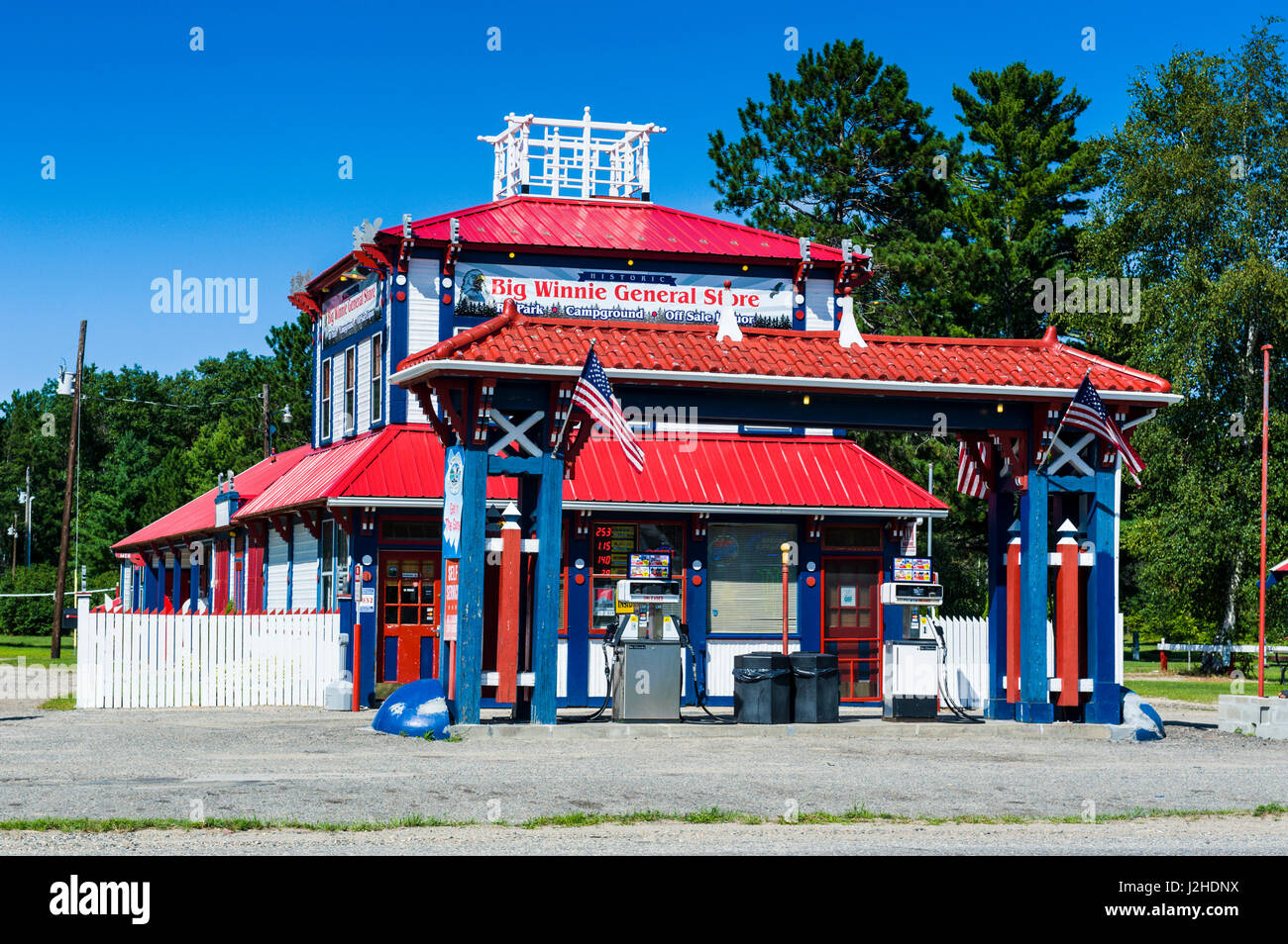Colorful General store near, St. Ignace, Michigan, USA Stock Photo - Alamy