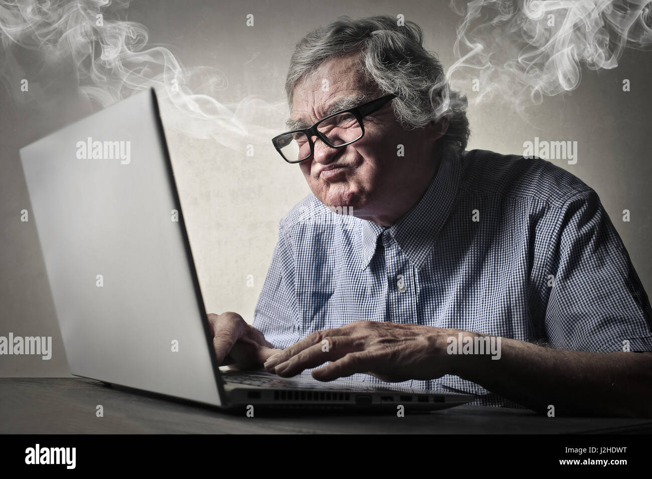 Steam coming out ears hi-res stock photography and images - Alamy