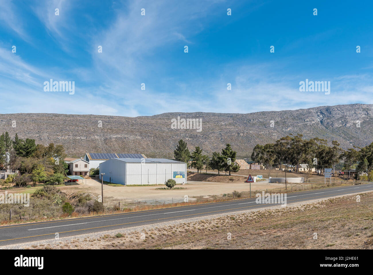 BARRYDALE, SOUTH AFRICA - MARCH 25, 2017: A fruit packing warehouse on ...