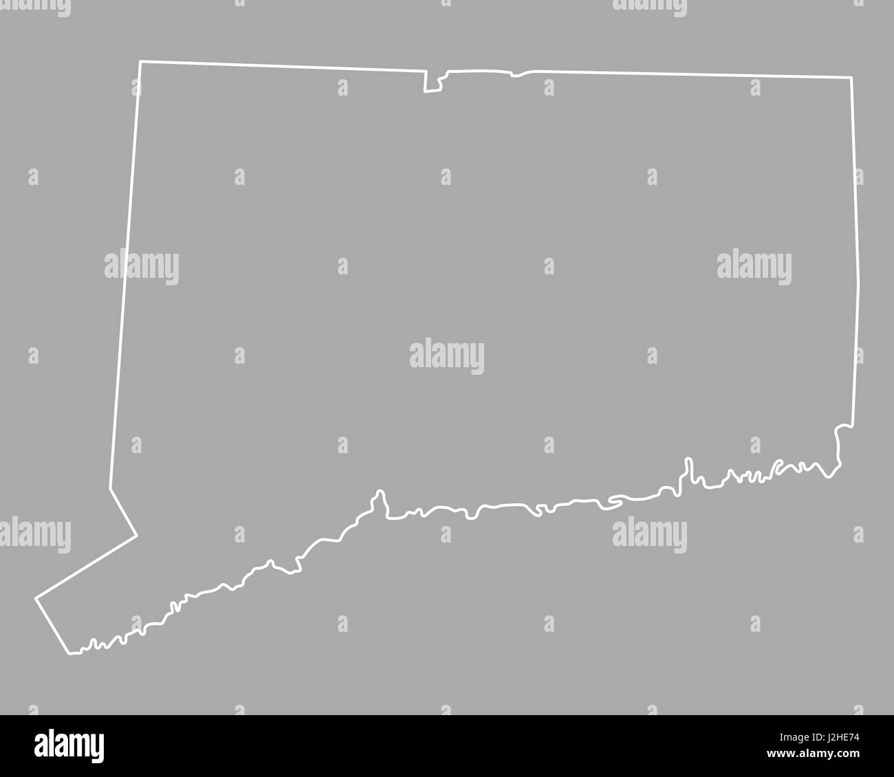 Map of Connecticut Stock Photo - Alamy