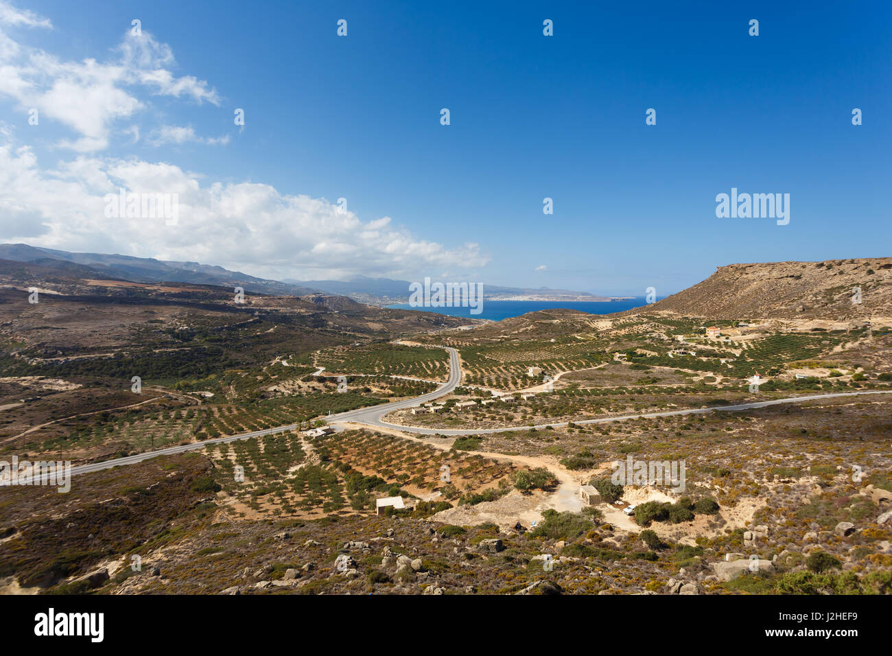 Crete aerial view road hi-res stock photography and images - Alamy