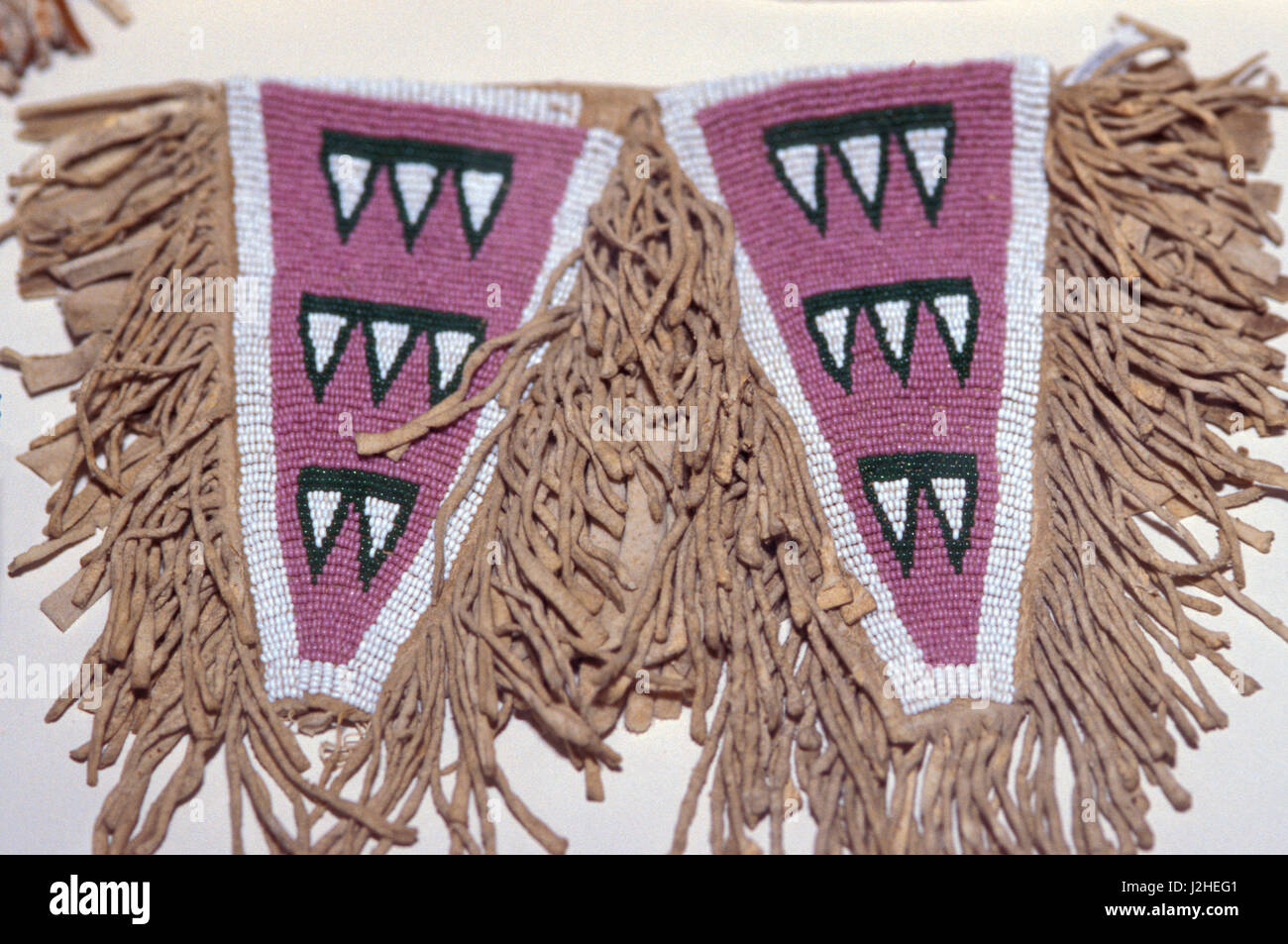 Blackfeet beadwork on display at the Museum of the Rockies in Montana ...