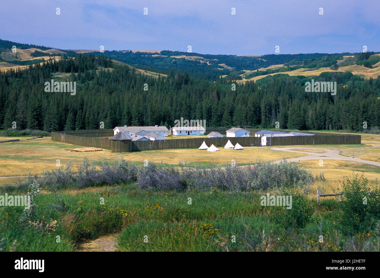 Historic Fort Walsh in Saskatchewan Canada where many meetings with the ...