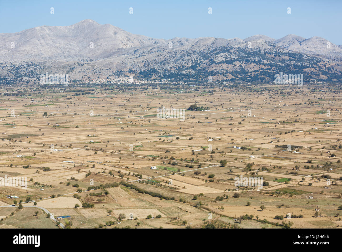 The landscape of Lassithi plateau in Crete, Greece Stock Photo - Alamy
