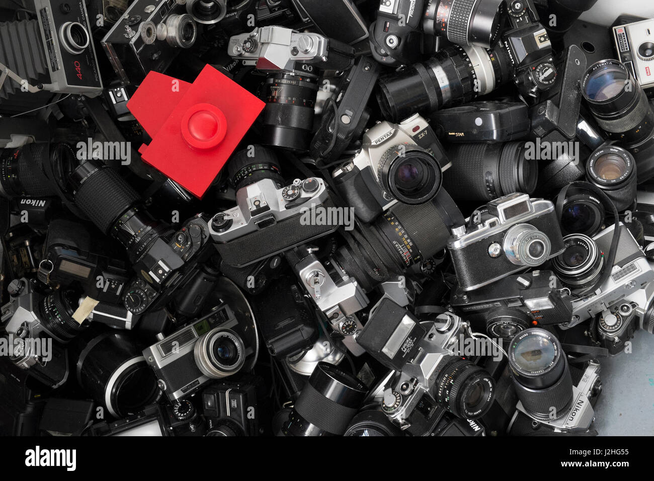 Camera sculpture at the Bushwick Arts Festival, Brooklyn, New York, USA ...