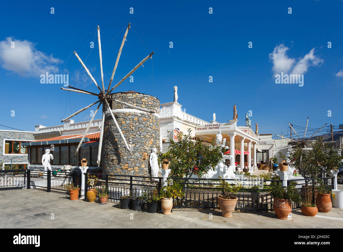 Psychro Cave, Greece - October 15 2016: The statues in Creta Ceramic ...