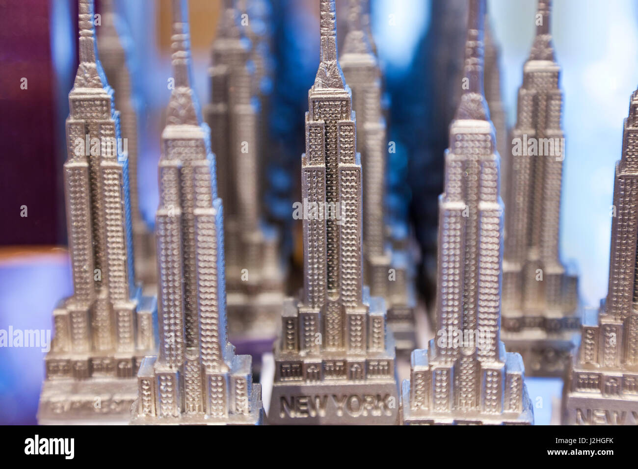 Empire State Building models, New York, USA Stock Photo - Alamy