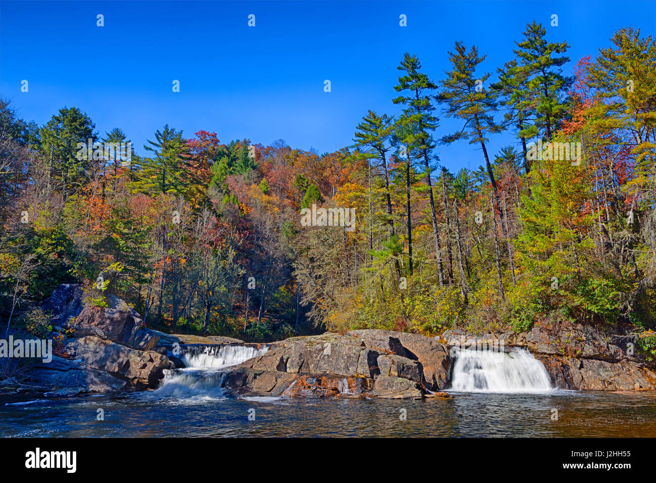 North Carolina, Blue Ridge Parkway, Linville Falls Stock Photo - Alamy