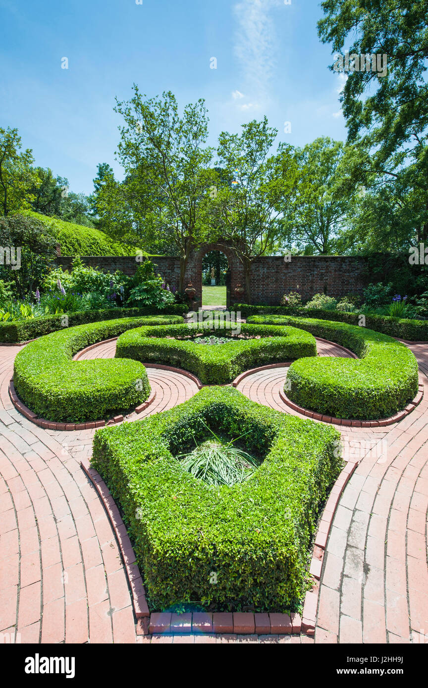 Gardens at the Tryon Palace, New Bern, North Carolina, USA Stock Photo ...