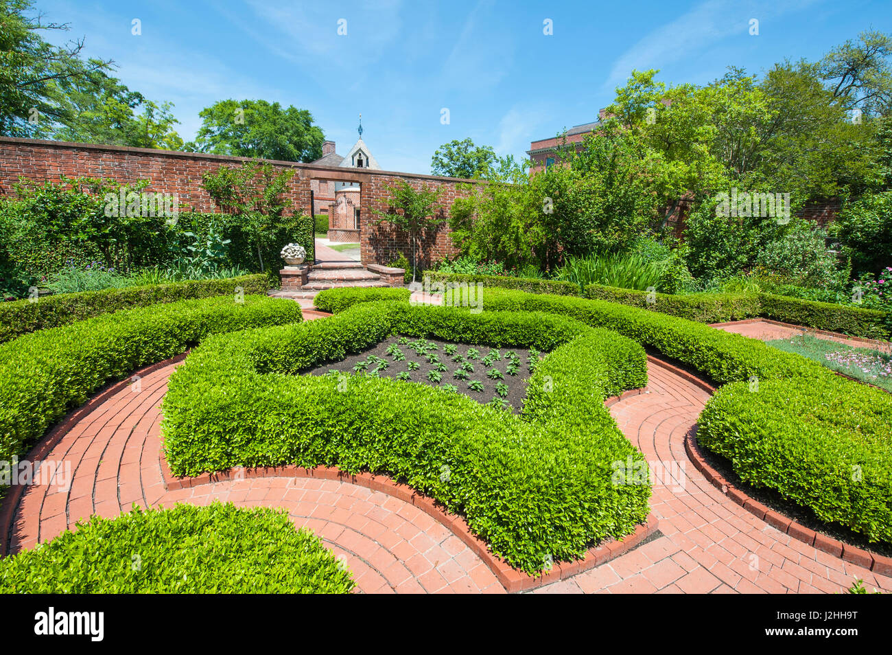 Gardens at the Tryon Palace, New Bern, North Carolina, USA Stock Photo ...