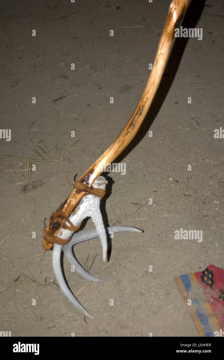 The Mandan, Hidatsa and Arikara would make farming tools such as this ...