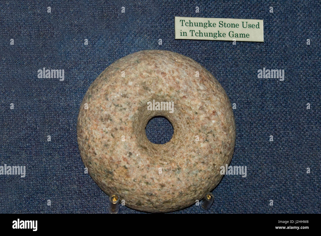 Tchungke stone used in the Tchungke game, also known as chunky game ...