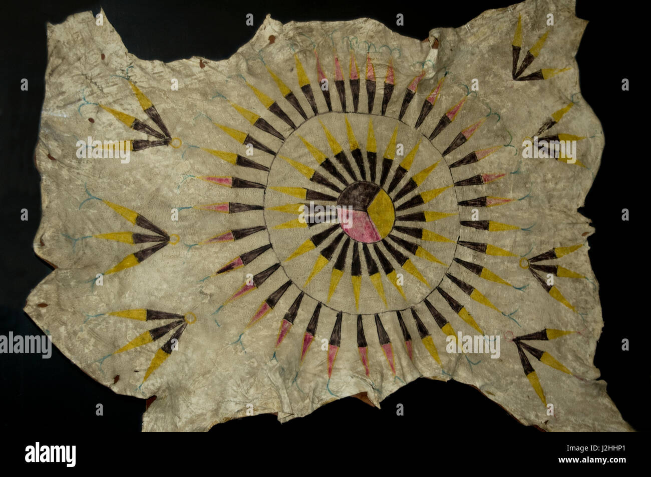 Buffalo skin art hi-res stock photography and images - Alamy