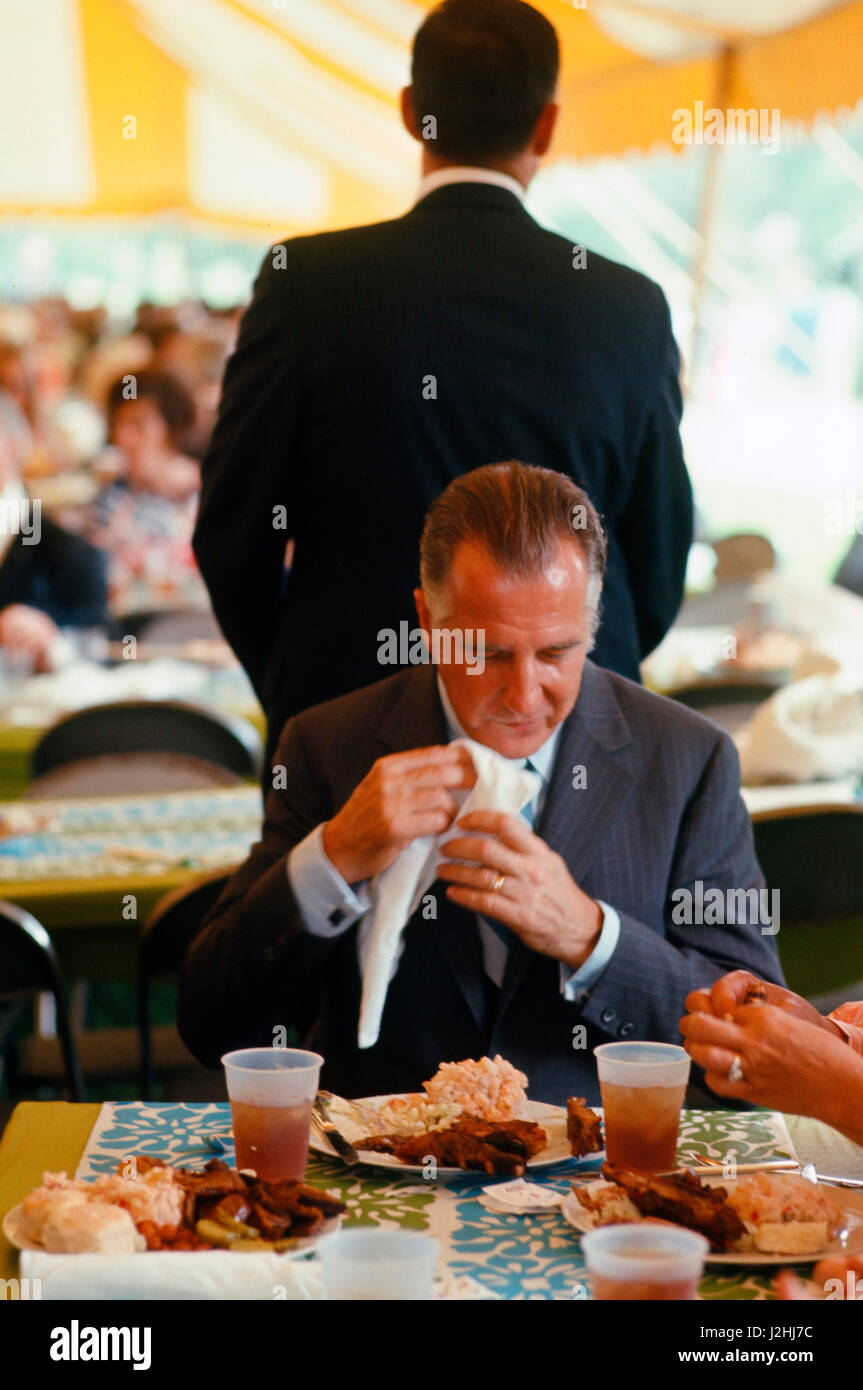 Vice President Spiro Agnew at the opening of the LBJ Library on May 22 ...