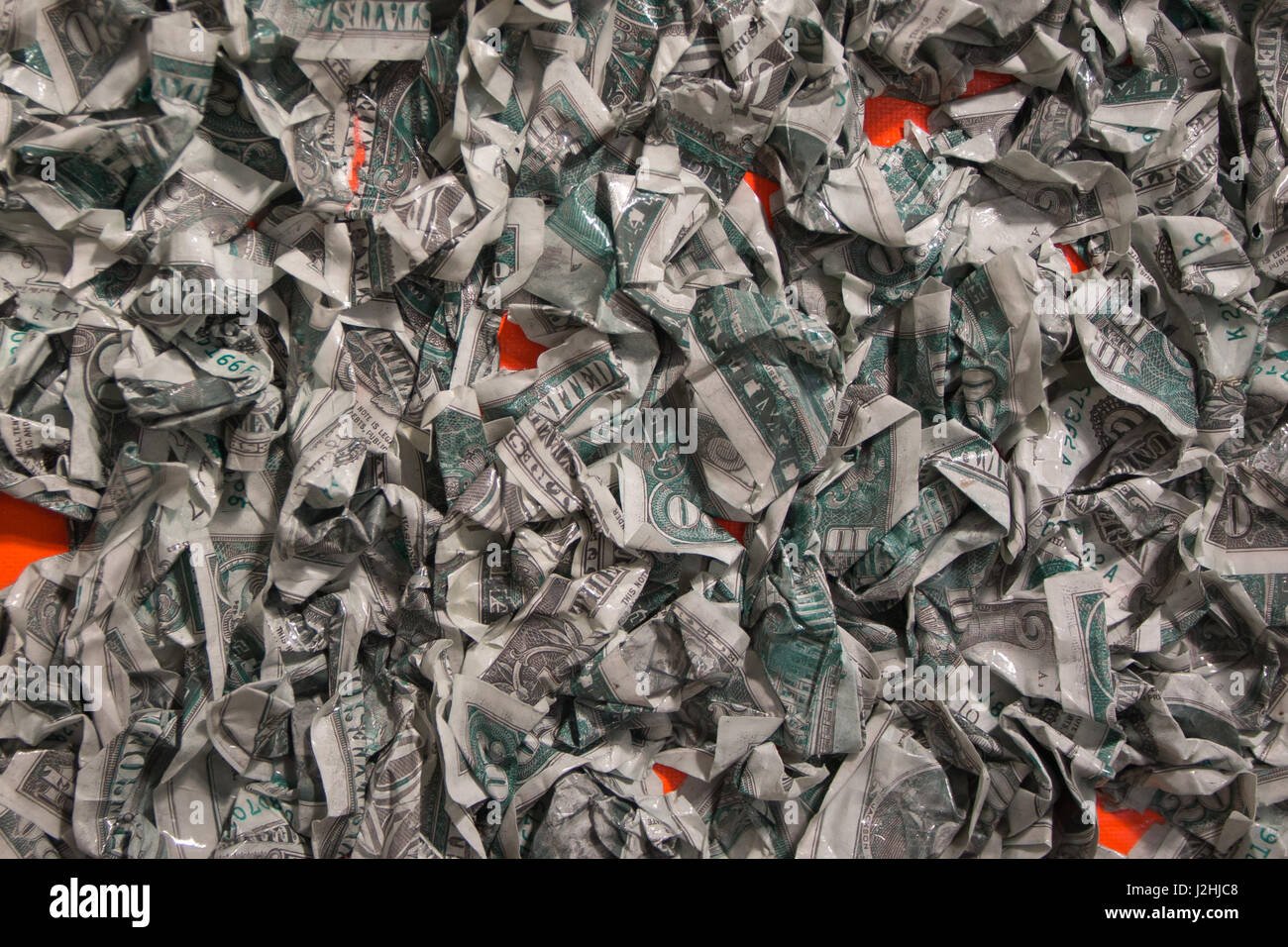 Group of Crumpled Dollar Money Stock Photo - Alamy