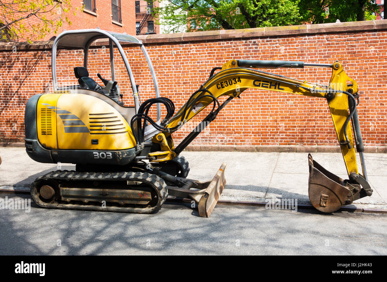 Gehl 303 compact excavator Stock Photo - Alamy