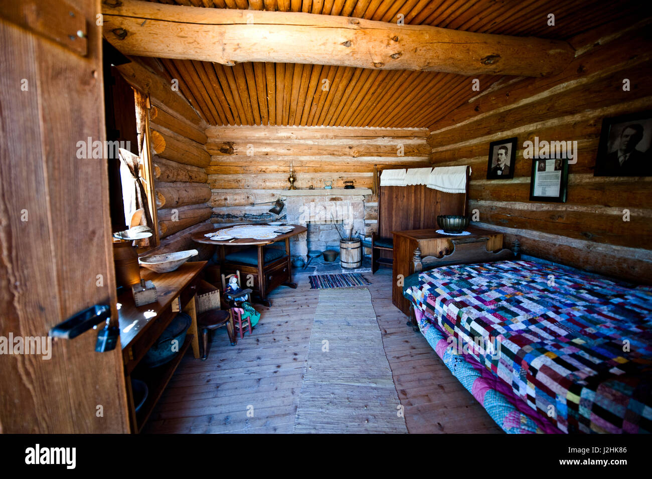 USA, Utah, Bluff, Fort Bluff, Mormon Pioneer Mission living Quarters ...