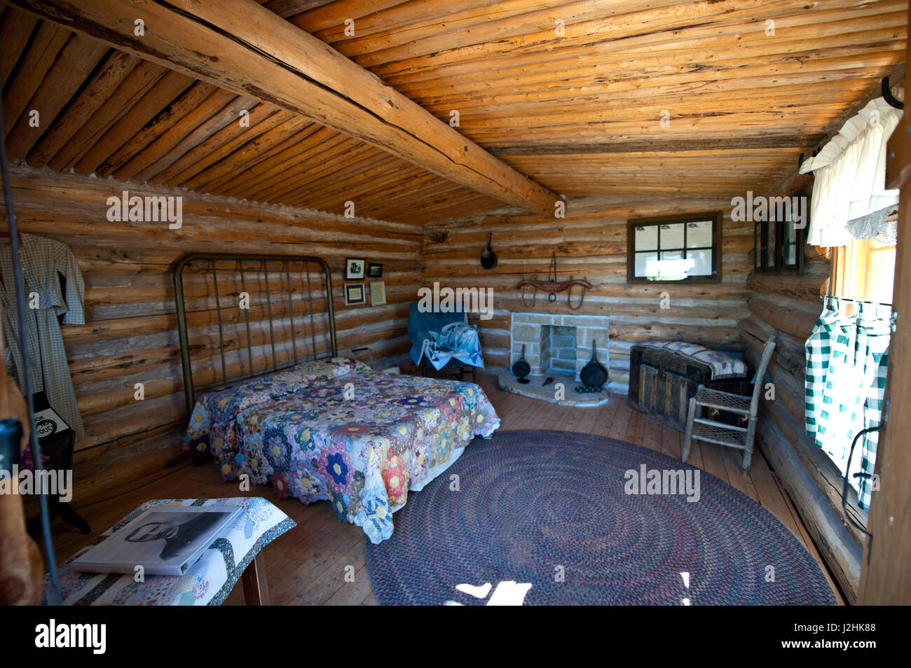 USA, Utah, Bluff, Fort Bluff, Mormon Pioneer Mission living Quarters ...