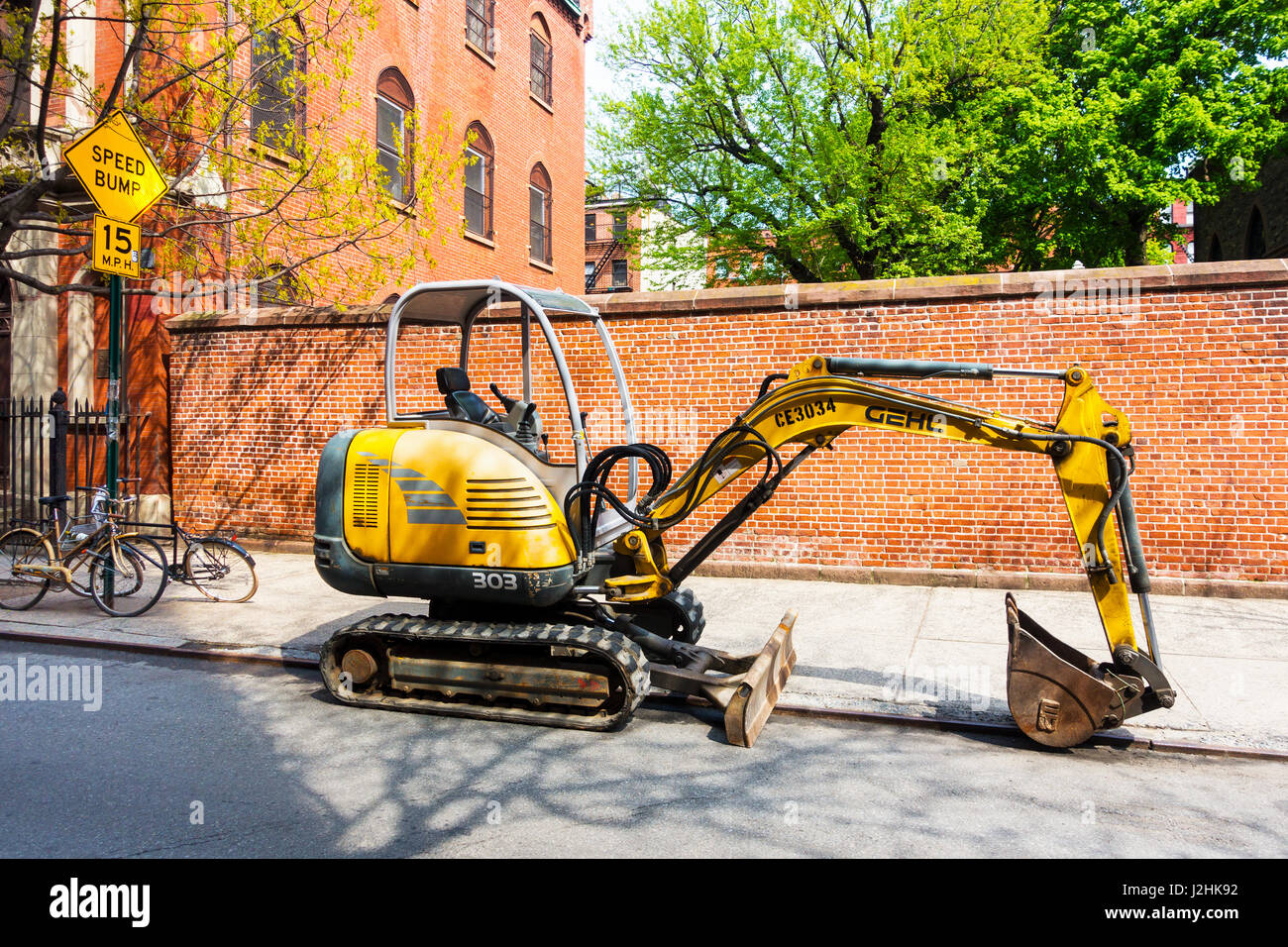 Gehl 303 compact excavator Stock Photo - Alamy