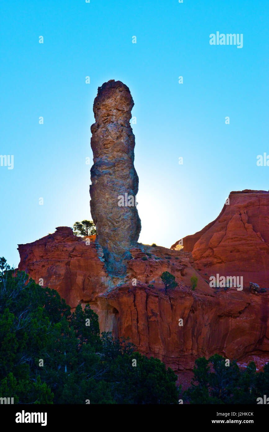 USA, Utah, Kodachrome Basin State Park. Spires and, pipes (Large format ...