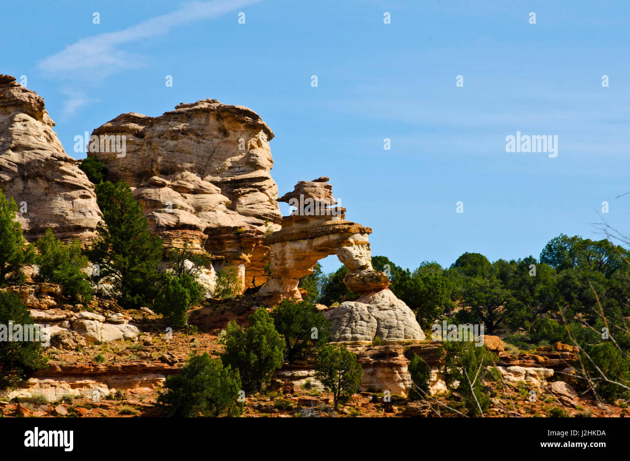 Eagle arch along johnson canyon road hi-res stock photography and ...