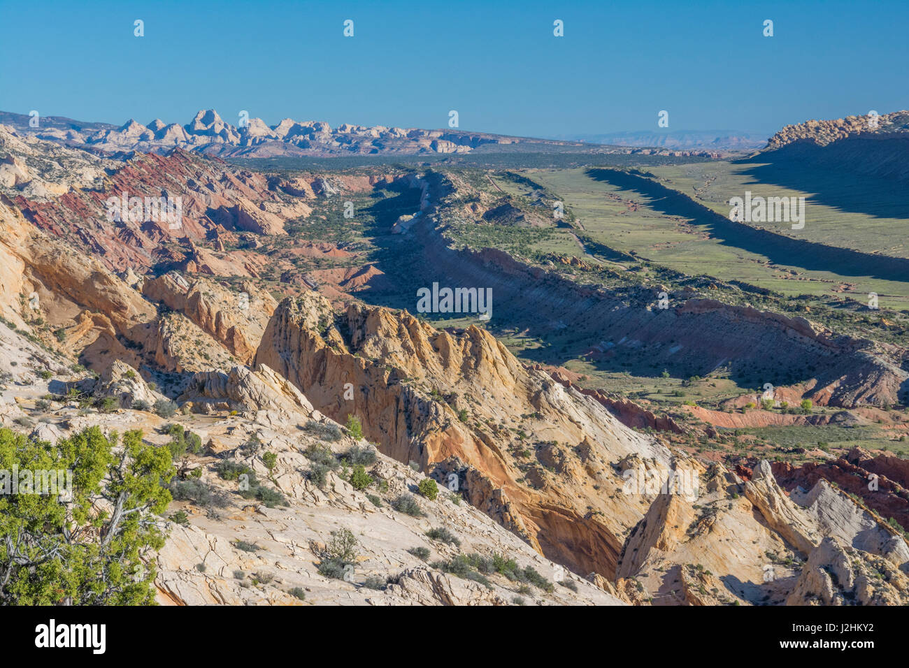 Waterpocket fold in Capitol Reef National Park, Utah Stock Photo - Alamy
