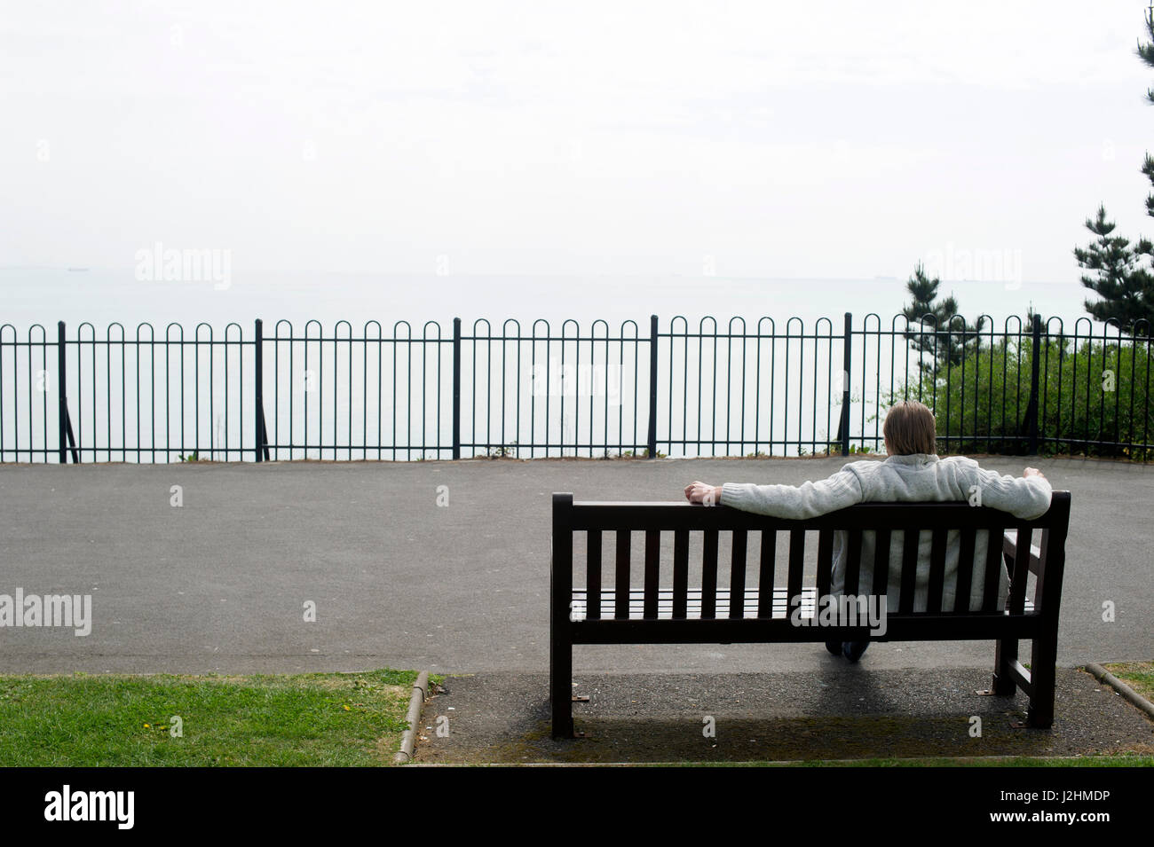 Looking Out to Sea Stock Photo - Alamy
