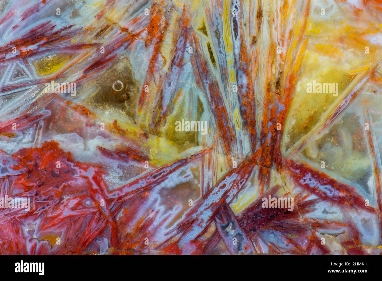 Agate in colorful design, Sammamish, Washington State Stock Photo - Alamy