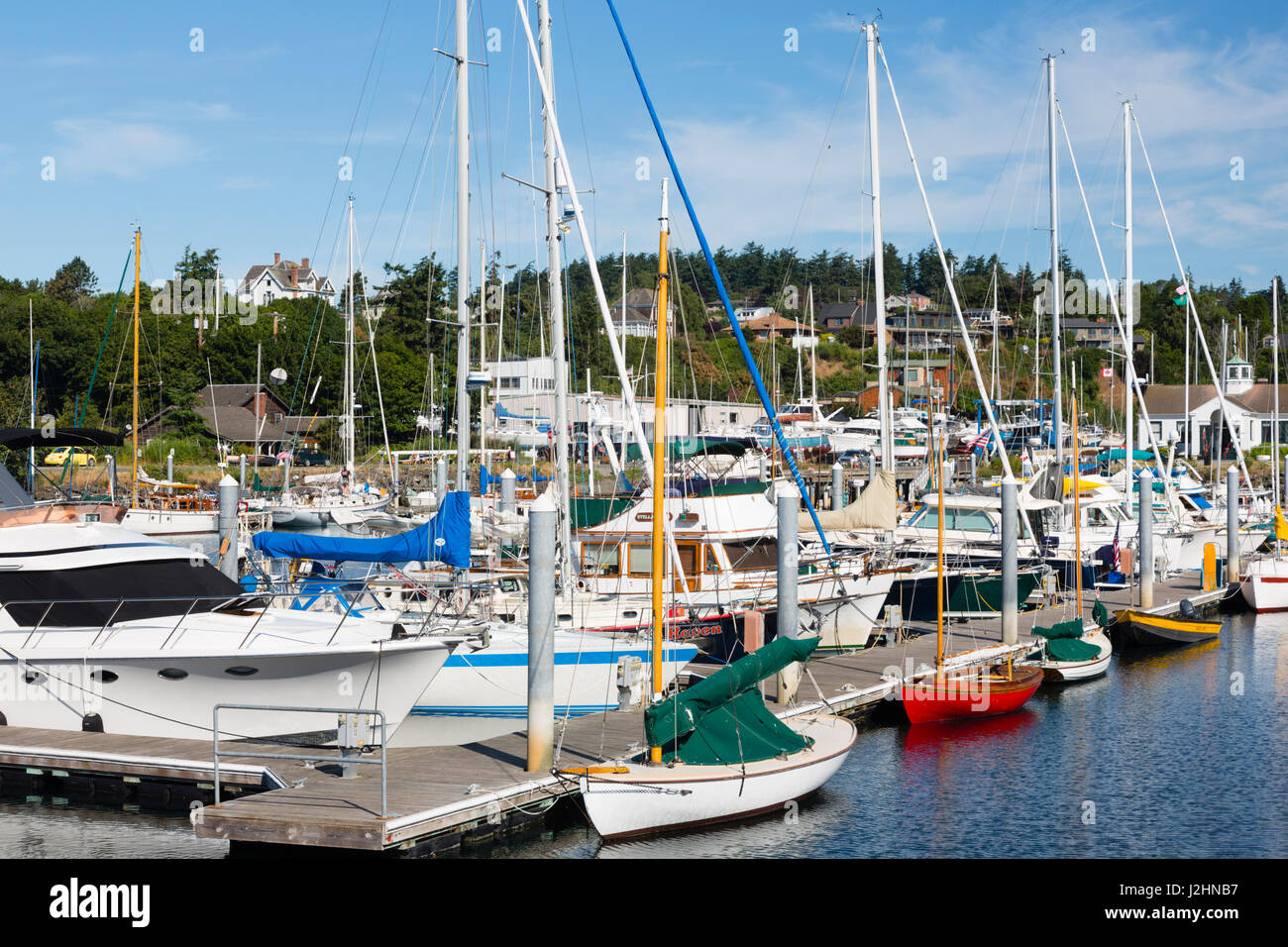 WA, Port Townsend, Point Hudson Marina Stock Photo - Alamy