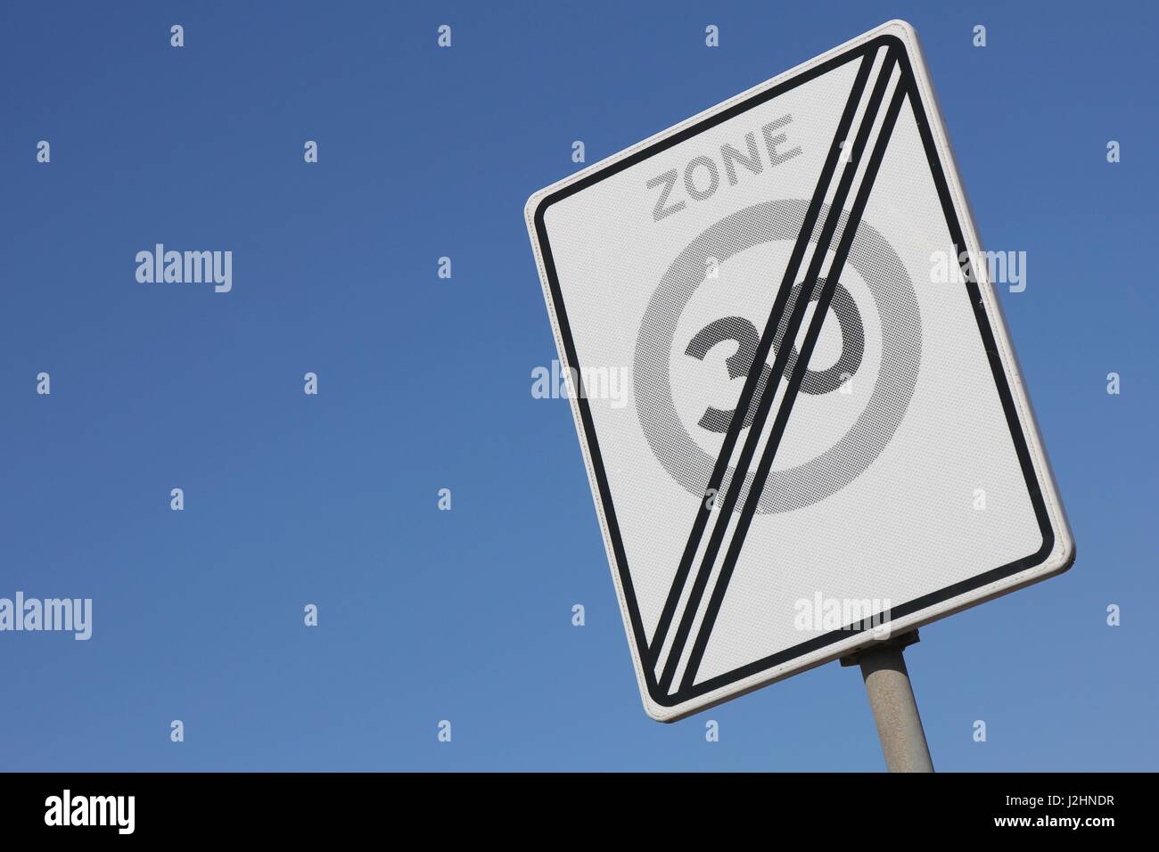 End Of Restriction Sign